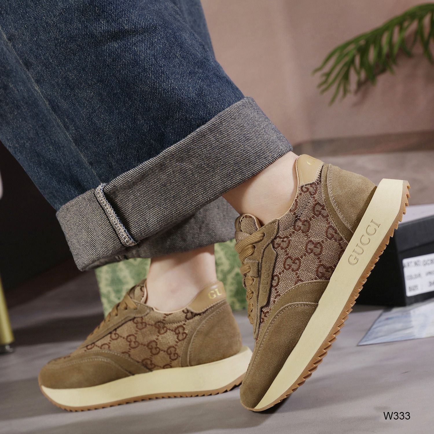 Sepatu Gucci Sneakers Highsole Grade AAA Sneakers W333 Semi Original ...
