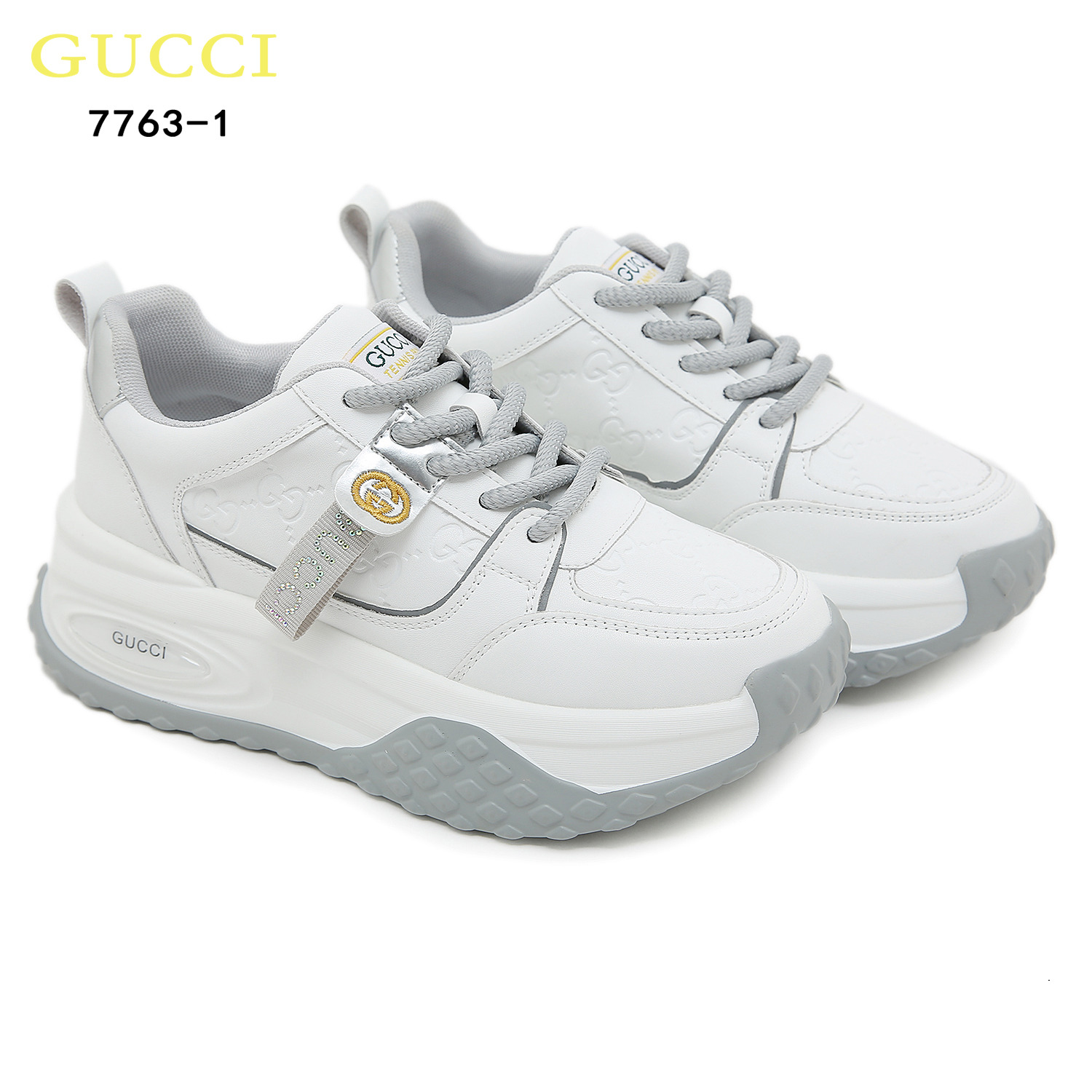 Sepatu Gucci Sneakers Shoes 7763-1 Semi Premium (Kode: GUC1066) - TasKW.com