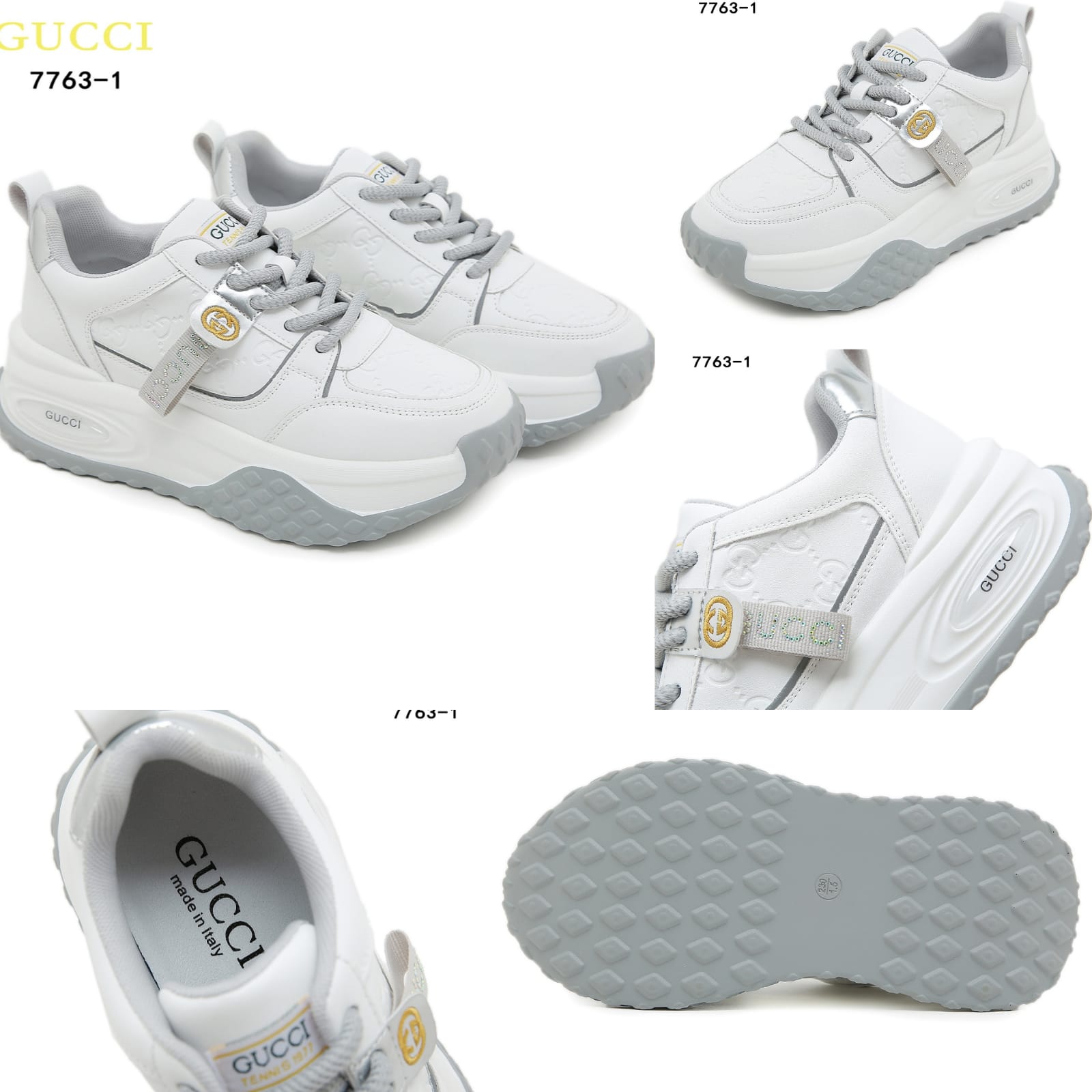 Sepatu Gucci Sneakers Shoes 7763-1 Semi Premium (Kode: GUC1066) - TasKW.com