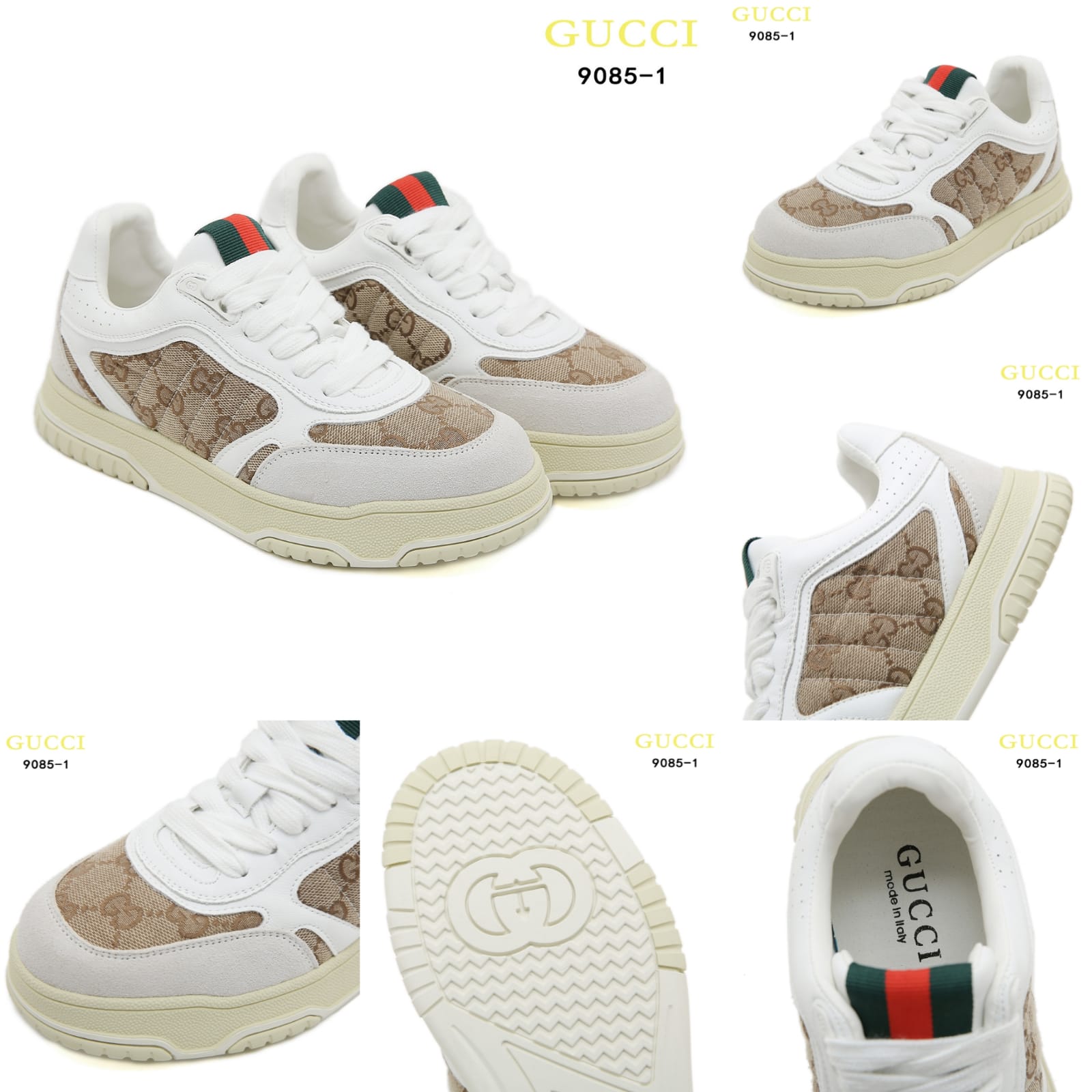Sepatu Gucci Sneakers Shoes 9085-1 Semi Premium (Kode: GUC1071) - TasKW.com