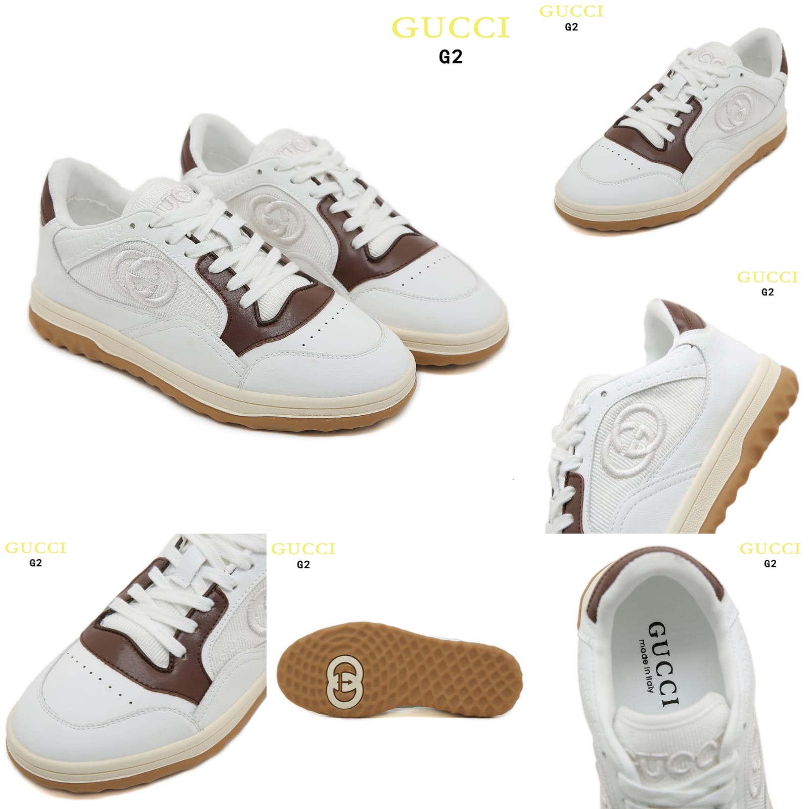 Sepatu Gucci Sneakers Shoes G2 Semi Premium (Kode: GUC1073) - TasKW.com