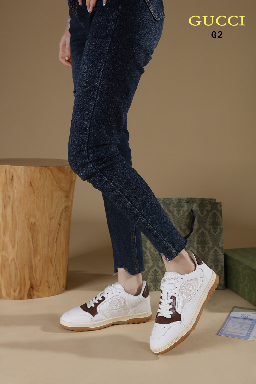 Sepatu Gucci Sneakers Shoes G2 Semi Premium (Kode: GUC1073) - TasKW.com