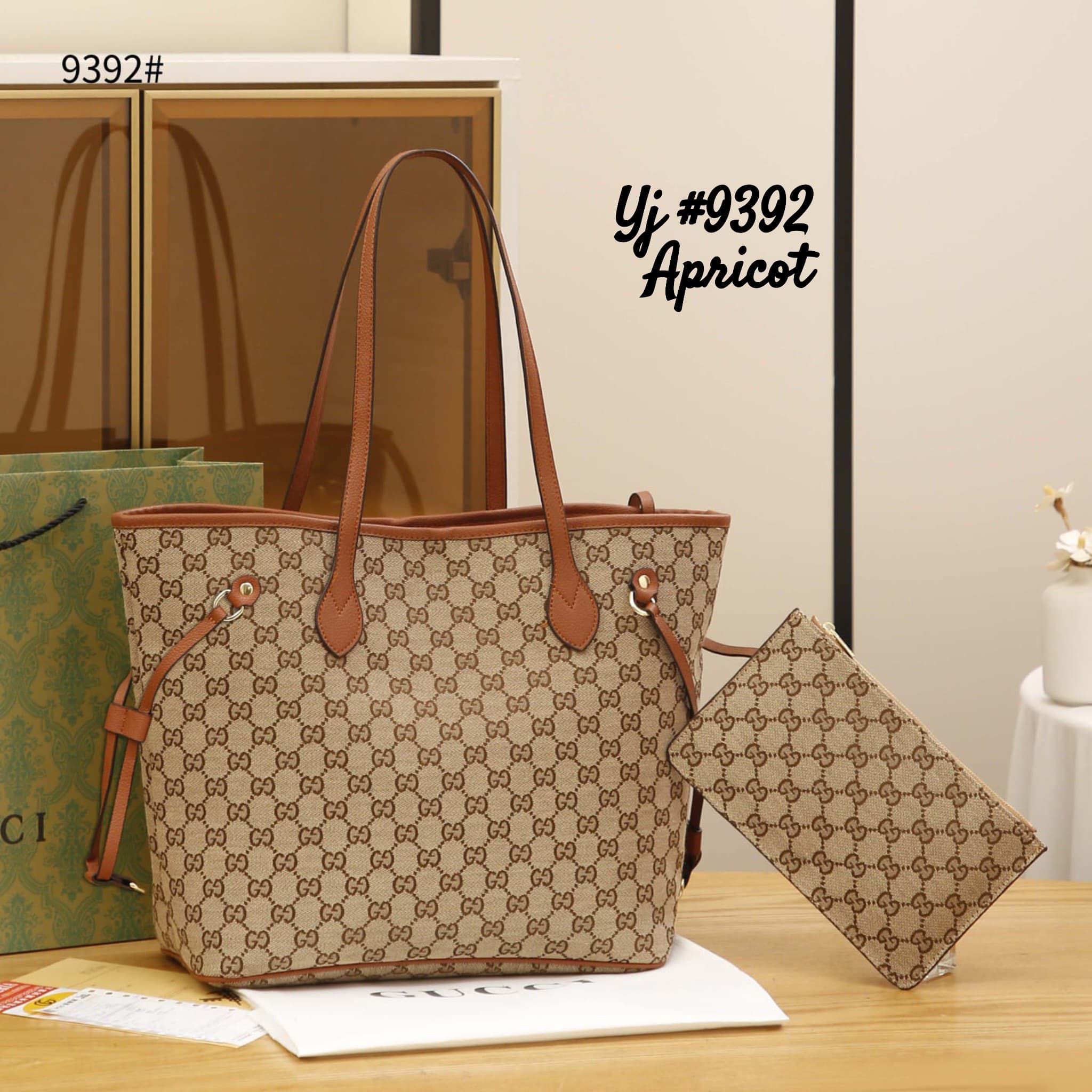 Tas Gucci Tote Bag Neverfull Denim Set Pouch GC 9392Yj Semi Premium ...