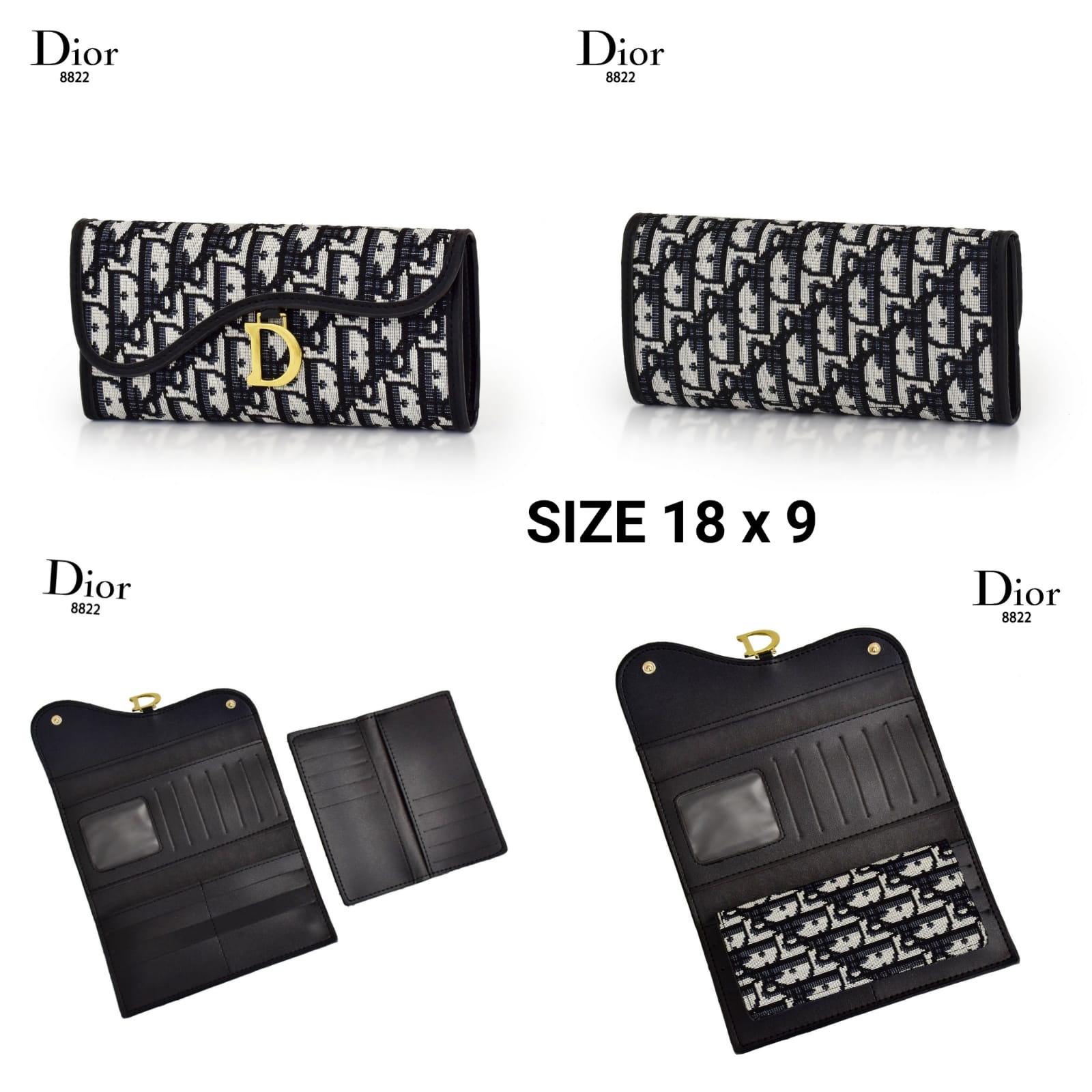 Dompet Panjang Wanita Christian Dior 8822 Platinum Like Ori (Kode ...