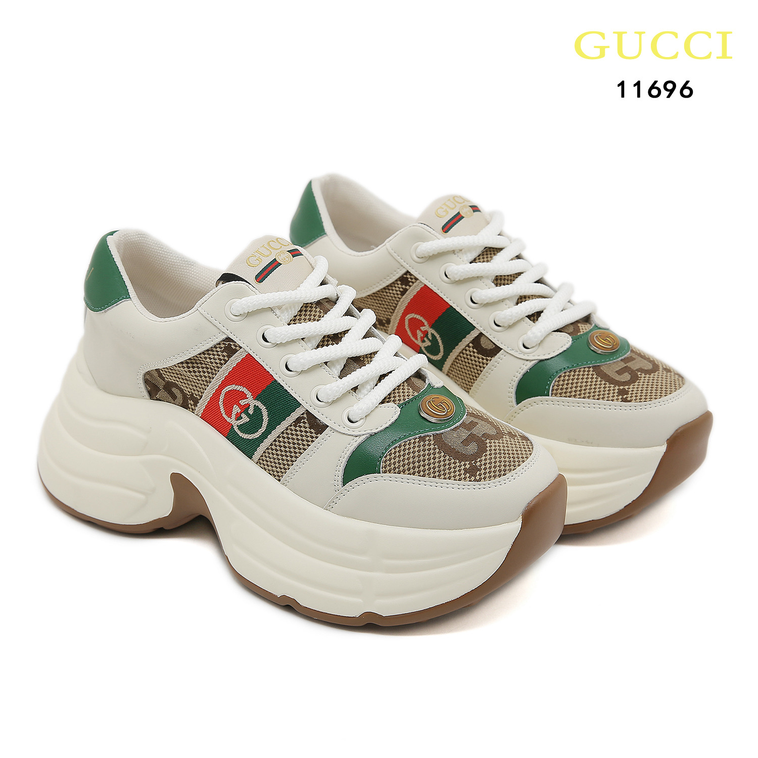 Sepatu Gucci Sneakers Shoes 11696 Semi Premium (Kode: SGC001) - TasKW.com