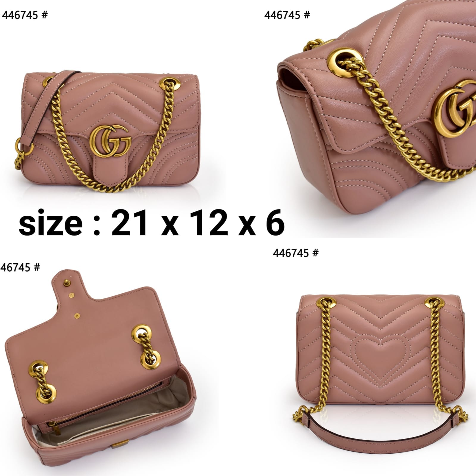 Tas Gucci Bag 446745 Mirror Like Original 1:1 (Kode: GUC1166) - TasKW.com
