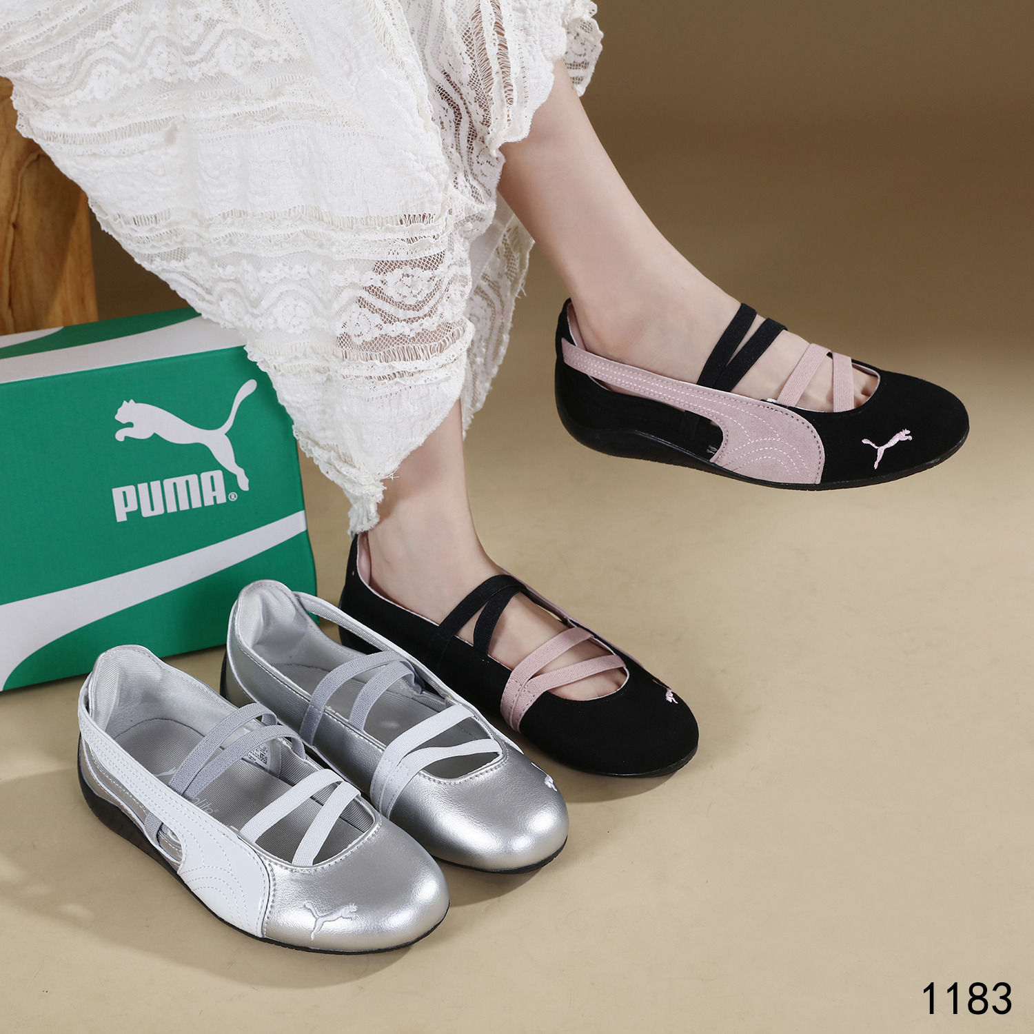 Sepatu Puma Shoes 1183 Semi Platinum (Kode: SPM012) - TasKW.com