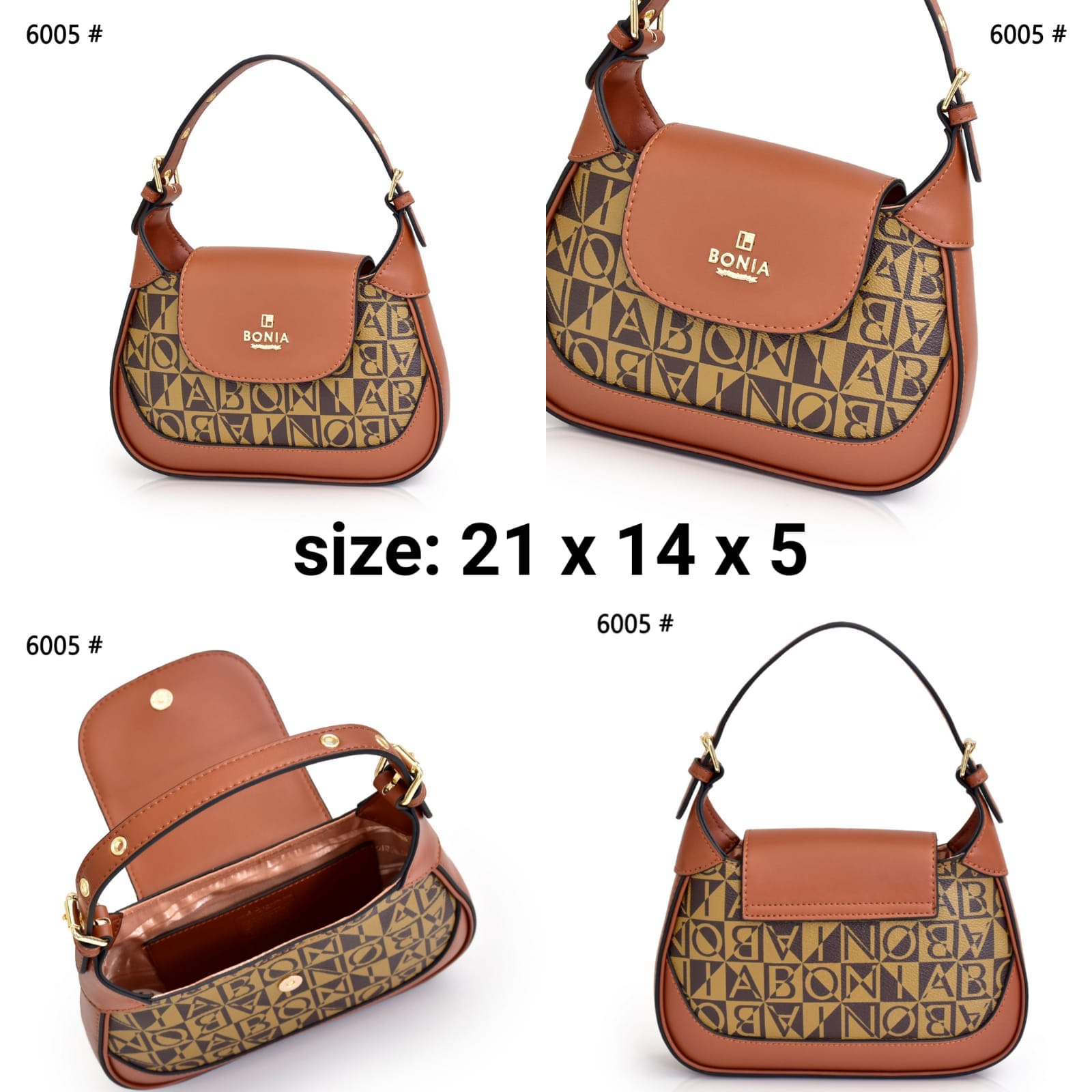 Tas Bonia Monogram Bag 6005 Grade AAA (Kode: BON644) - TasKW.com