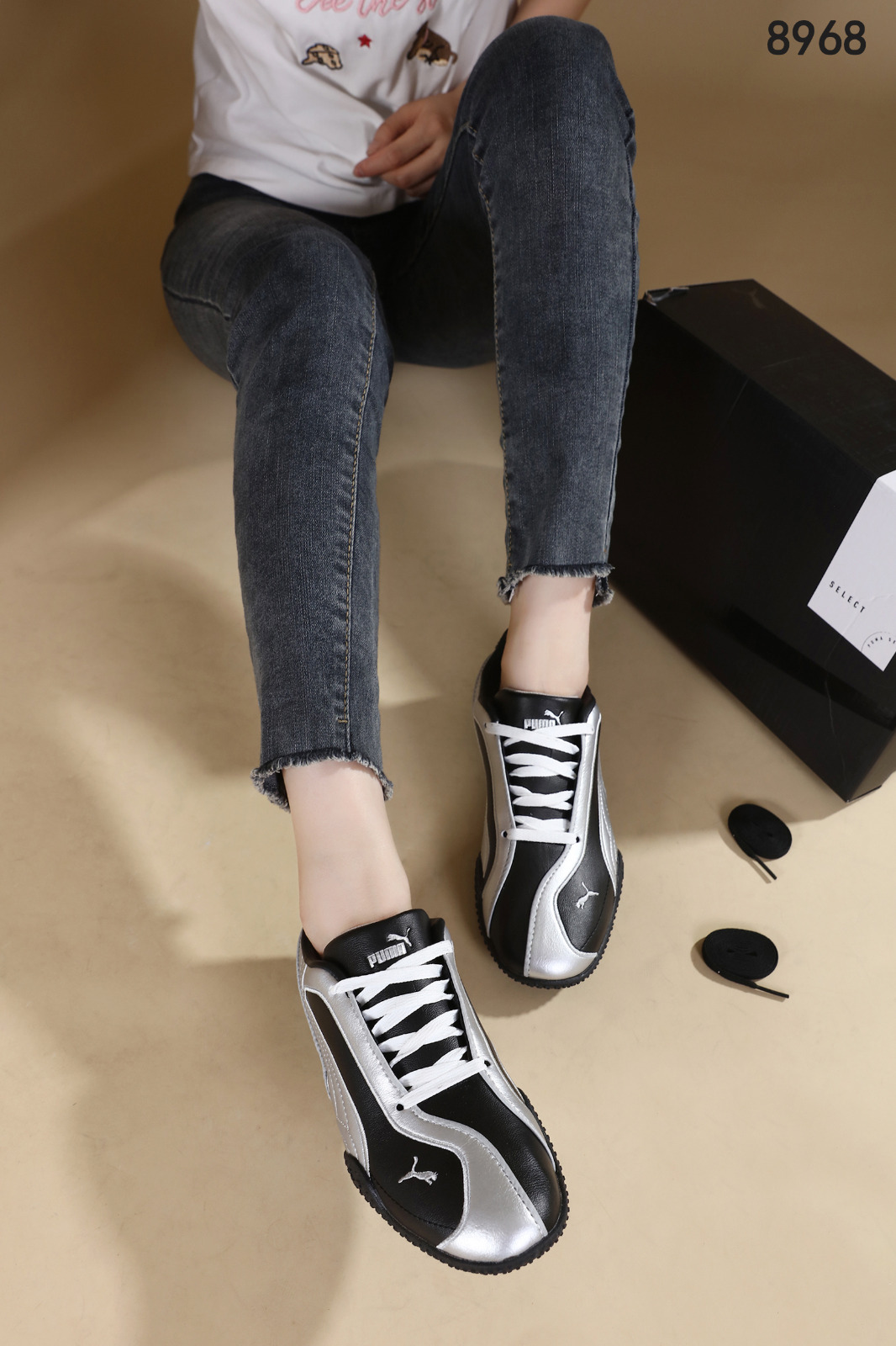 Sepatu Puma Shoes 8968 Semi Platinum (Kode: SPM017) - TasKW.com
